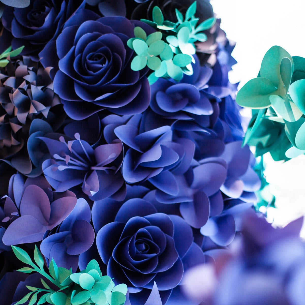 Captivating Winter Window Display: Paper Flower Christmas Tree by ...