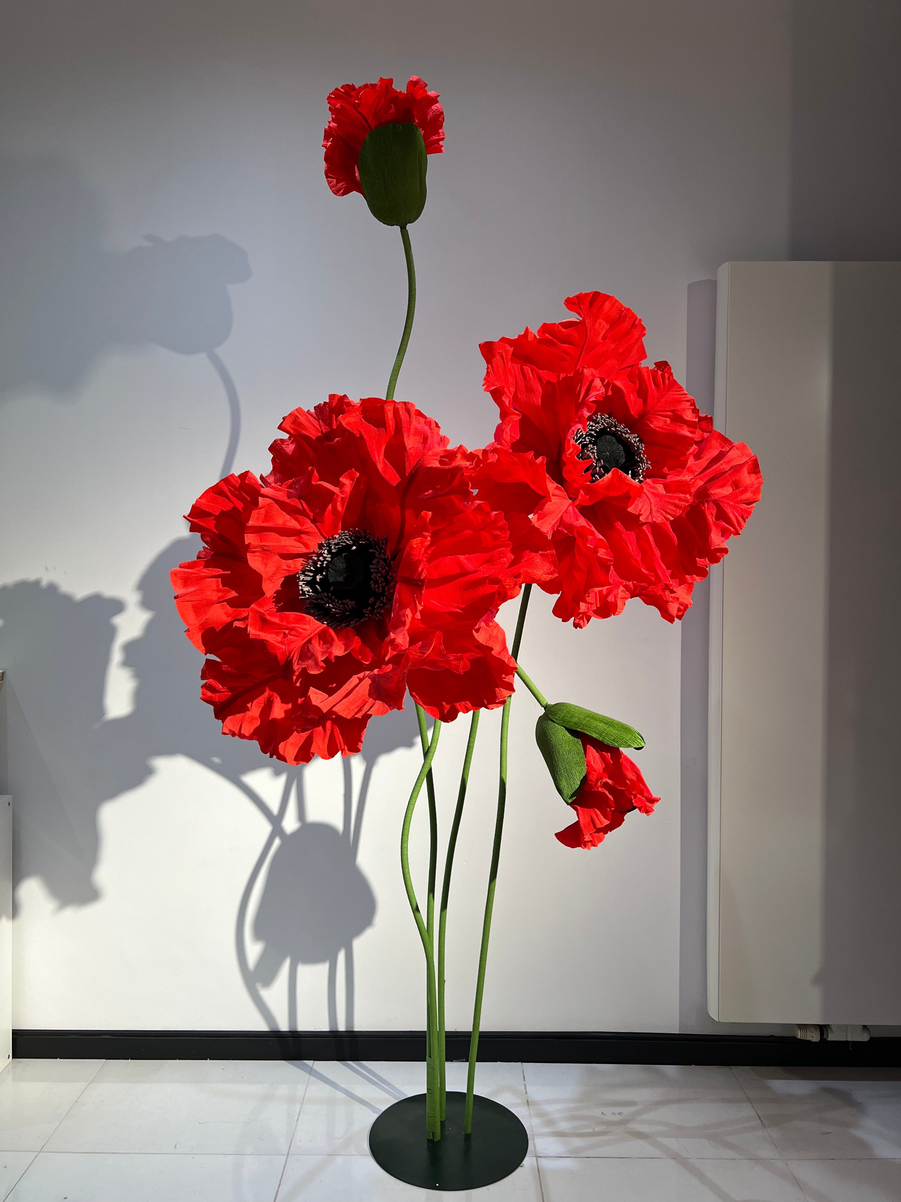 Enchanted Valentine's: Romantic Red Paper Poppies for Your Special Day ...